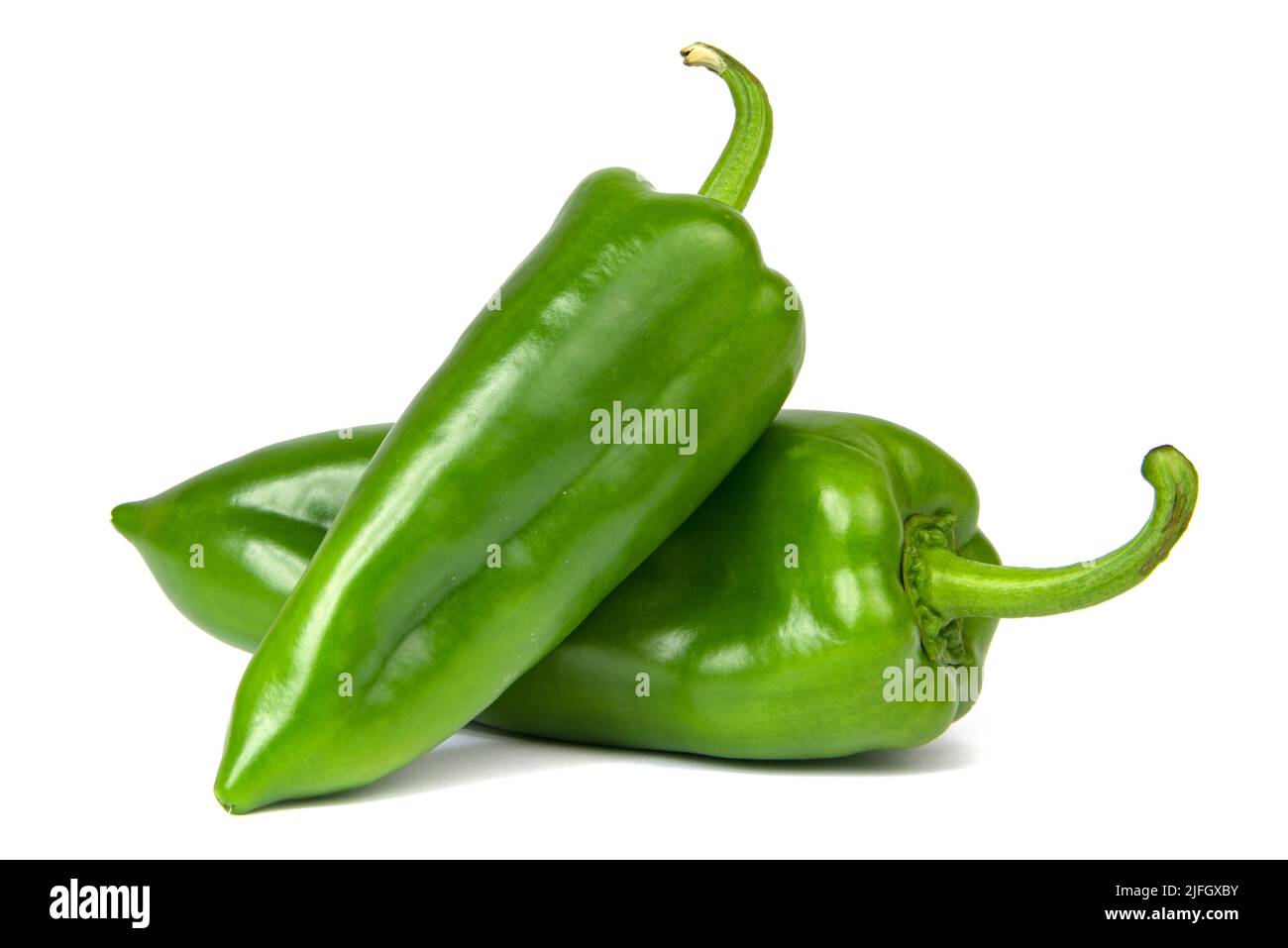 Bell green pepper paprica isolated on the white background Stock Photo ...