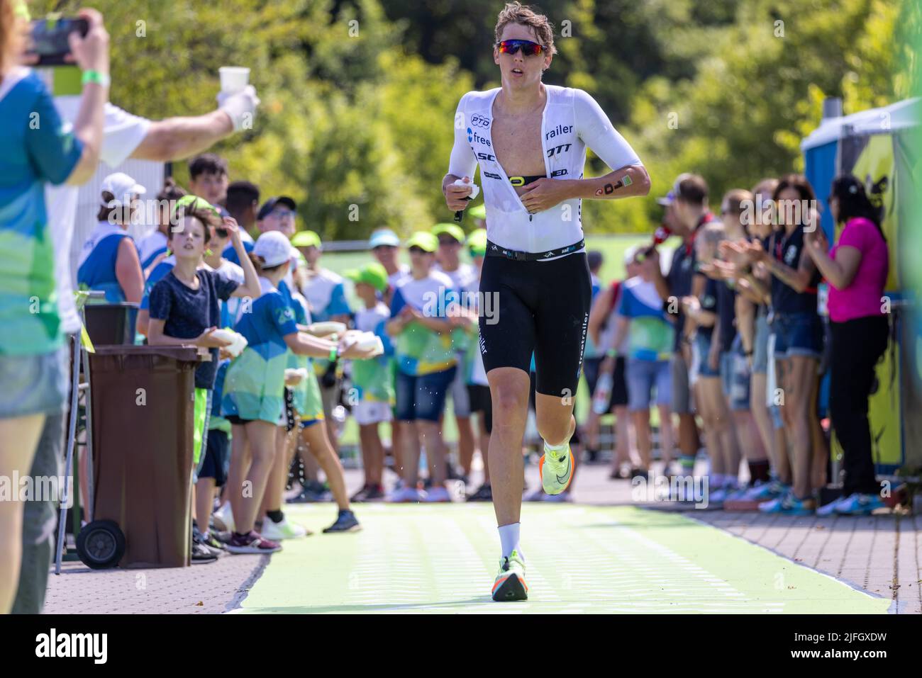 Roth, Germany. 03rd July, 2022. Danish (M) triathlete Magnus Ditlev ...