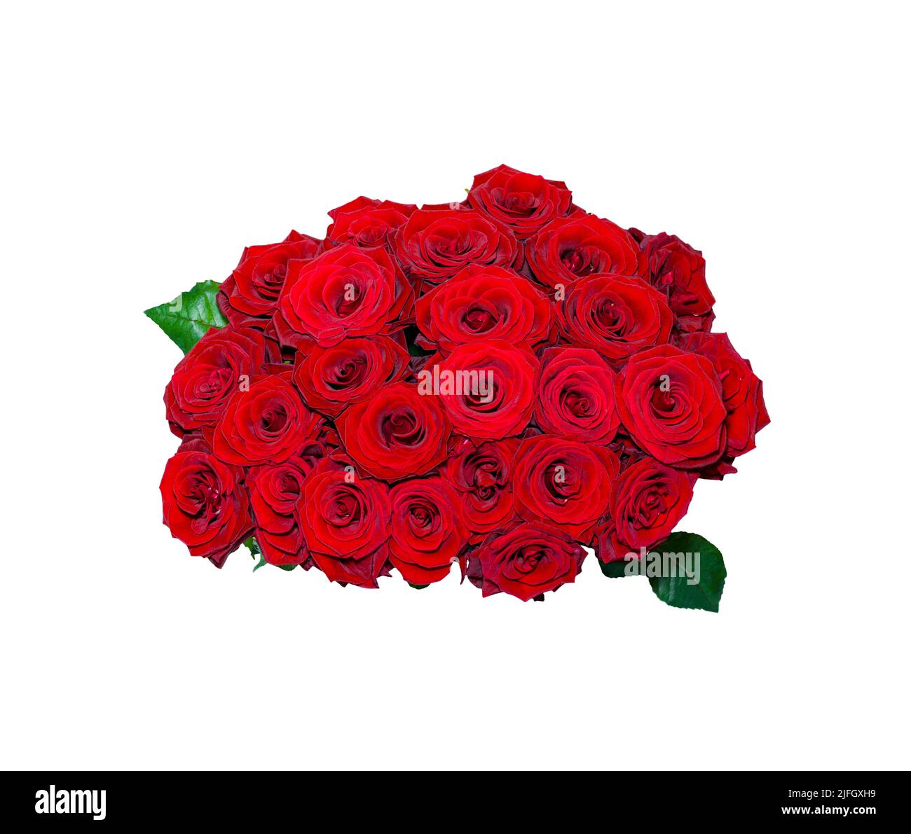 Red roses bouquet for birthday Cut Out Stock Images & Pictures - Alamy