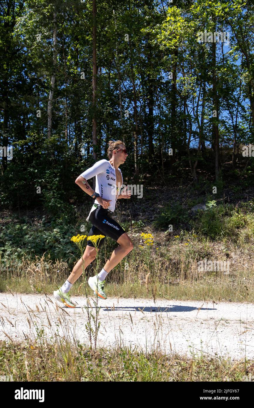 Roth, Germany. 03rd July, 2022. Danish triathlete Magnus Ditlev during ...