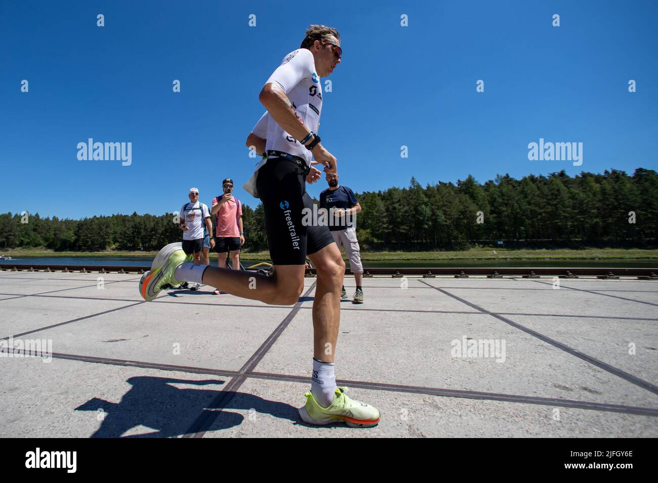 Roth, Germany. 03rd July, 2022. Danish triathlete Magnus Ditlev during ...