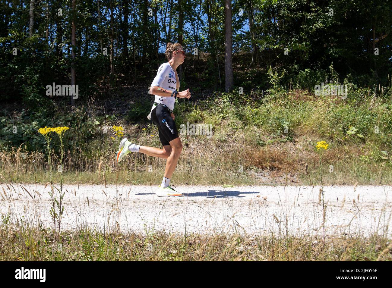 Roth, Germany. 03rd July, 2022. Danish triathlete Magnus Ditlev during ...