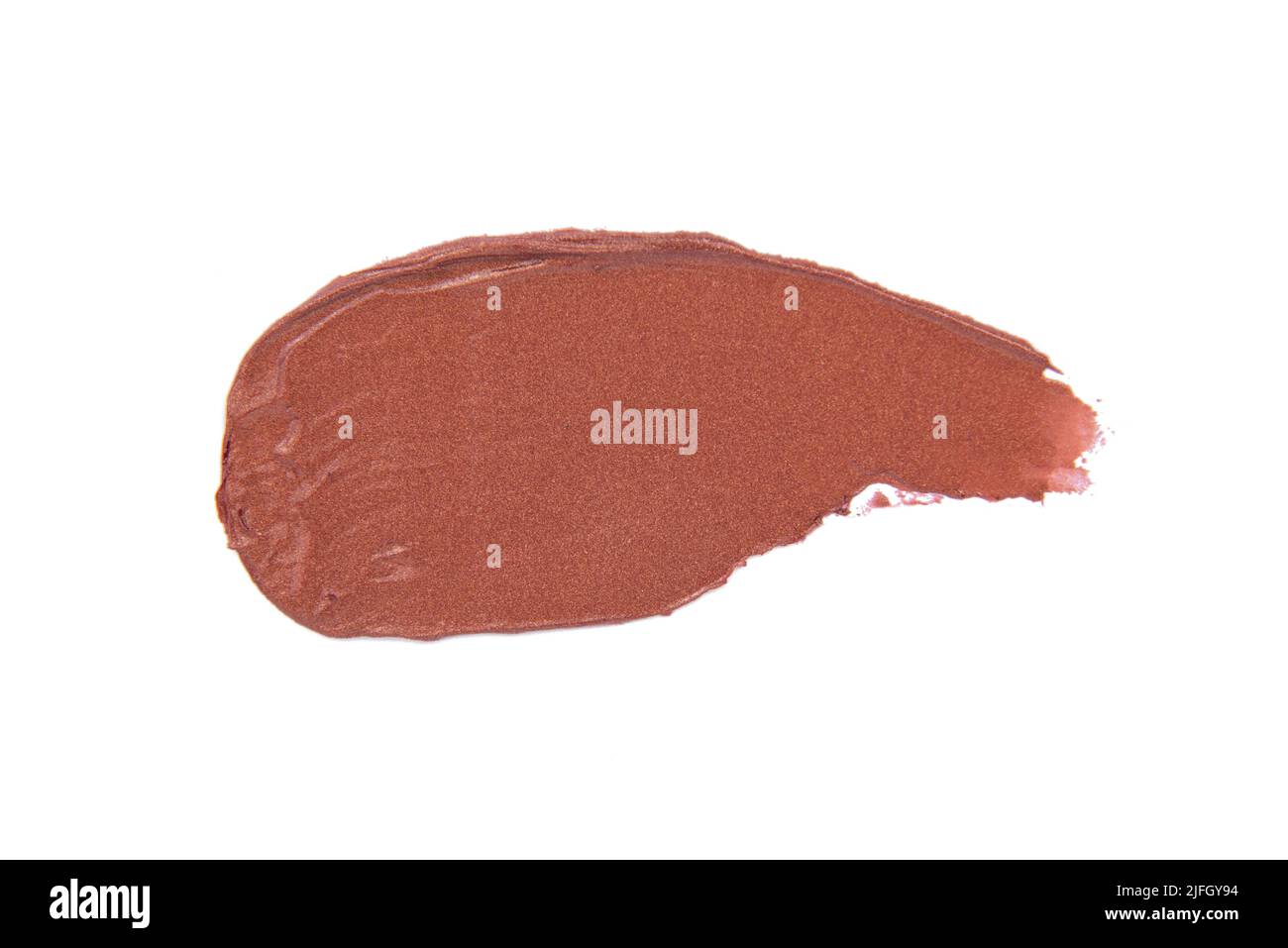 Glossy lipstick track example trace isolated on the white background ...
