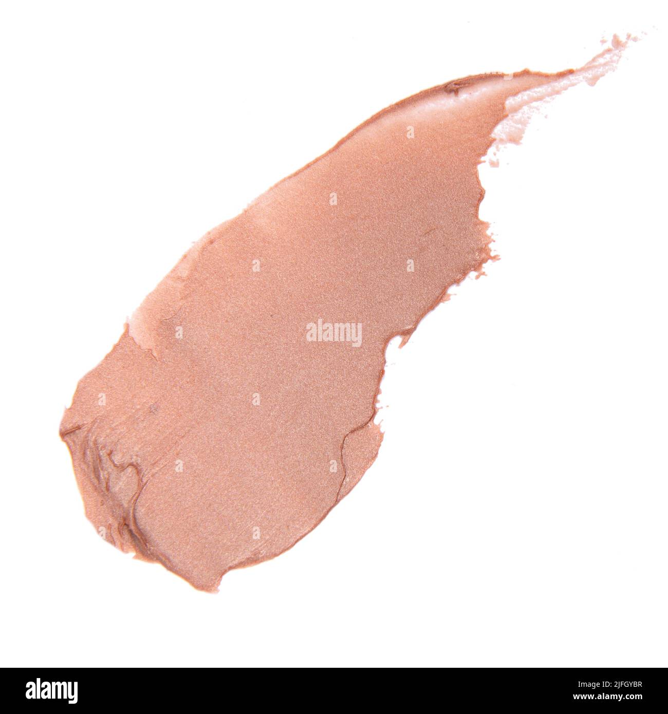 Glossy lipstick track example trace isolated on the white background ...