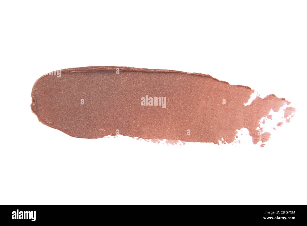 Glossy lipstick track example trace isolated on the white background ...