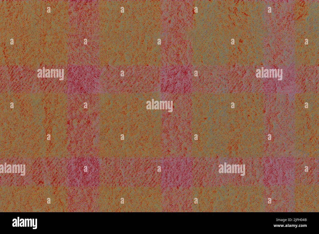 An abstract brown and red checkered fabric background or texture Stock ...