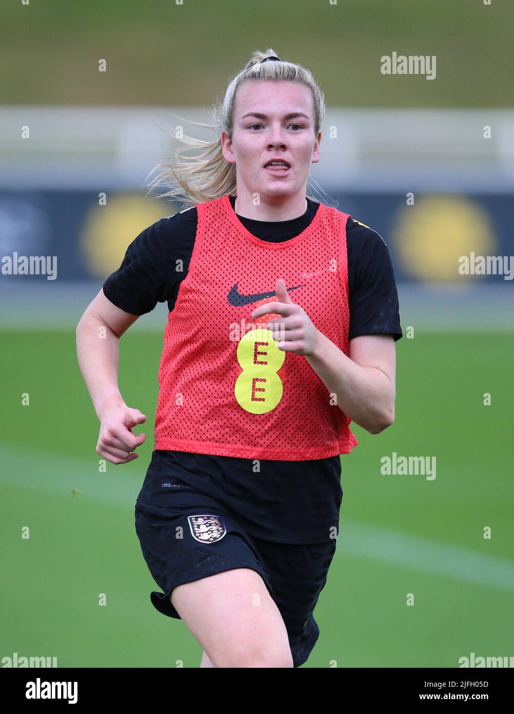 Lauren Hemp during a training session at St. George's Park, Burton-on ...