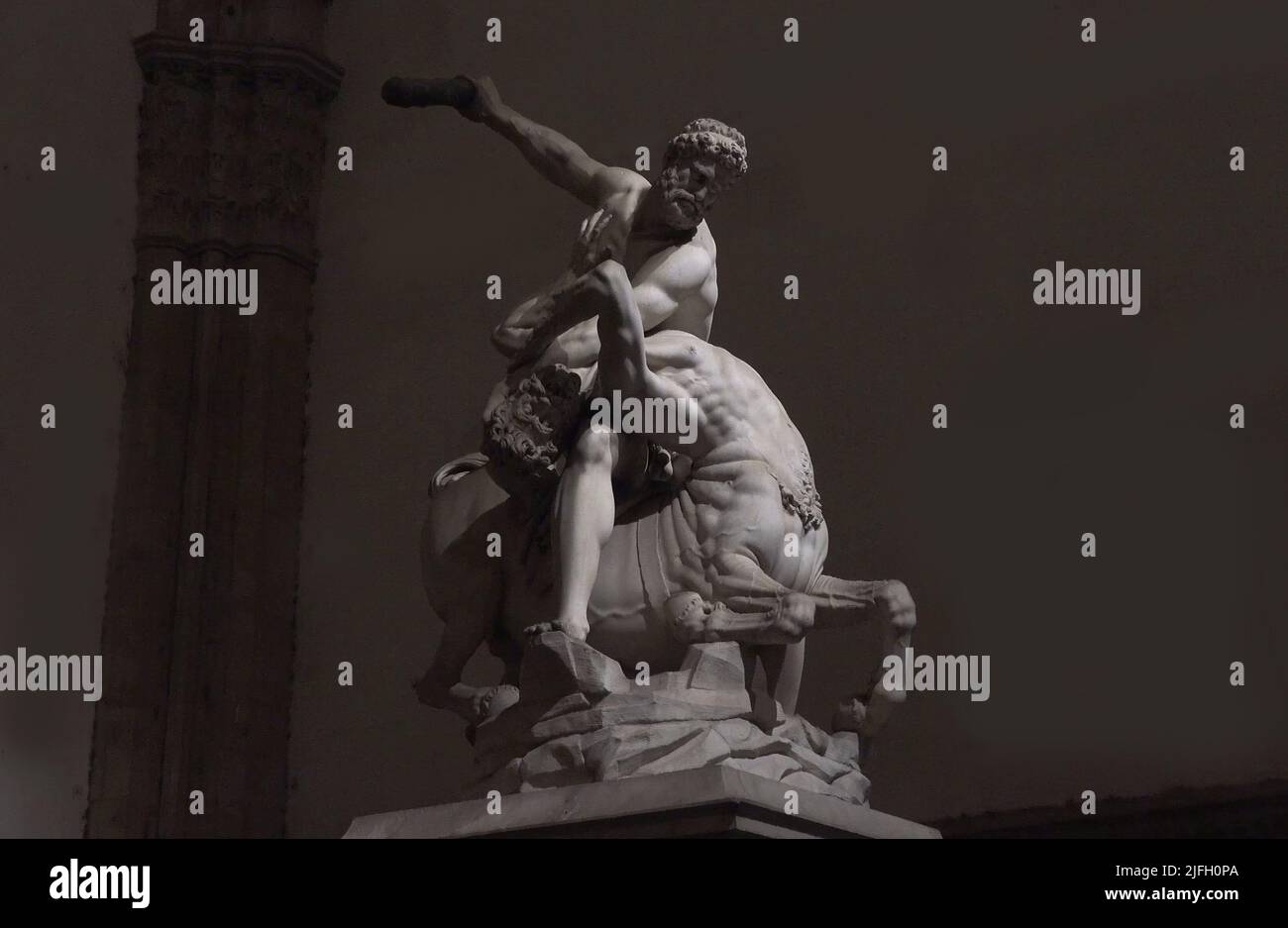 Marble group of Hercules fighting with the centaur Nessus by ...