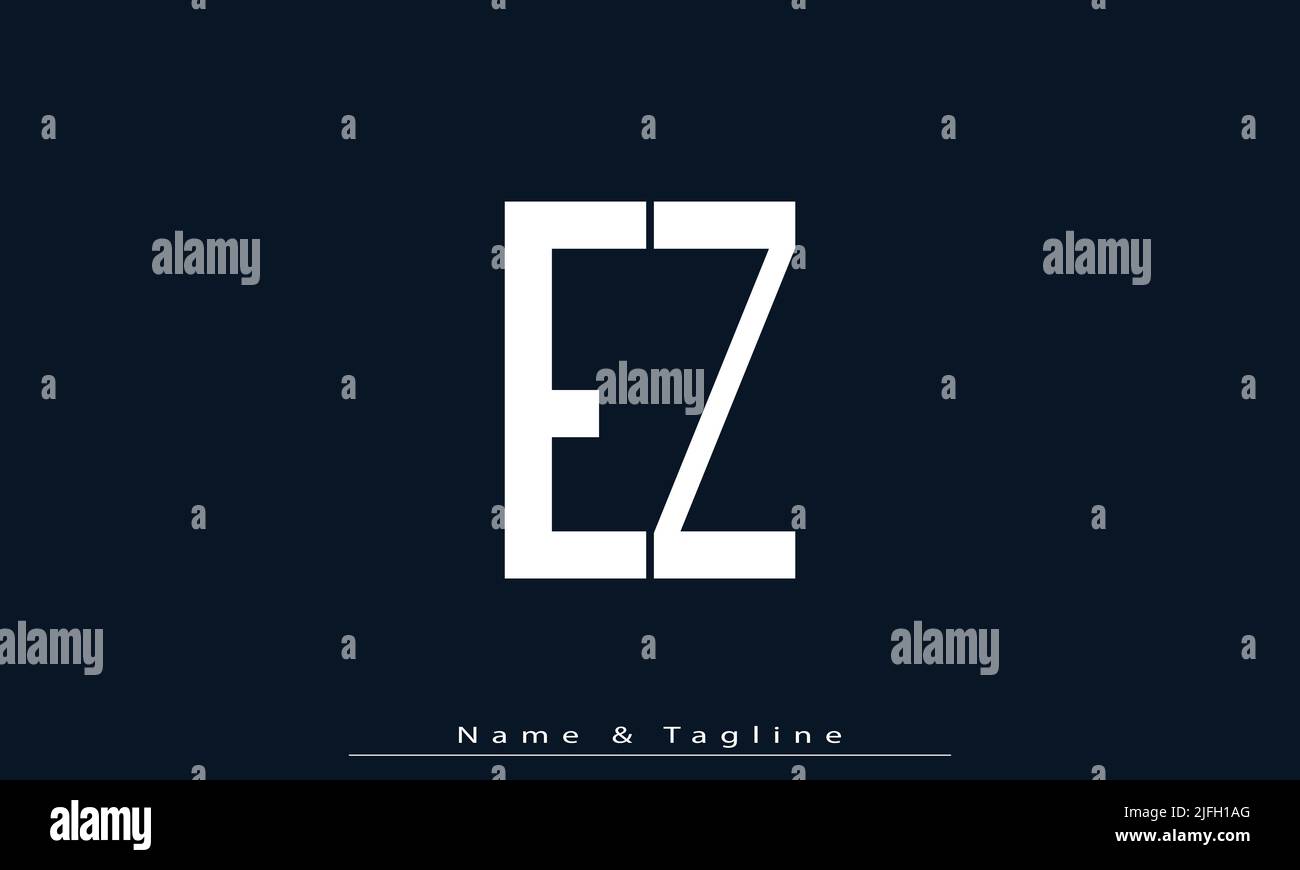 Alphabet letters Initials Monogram logo EZ , ZE Stock Vector Image & Art - Alamy