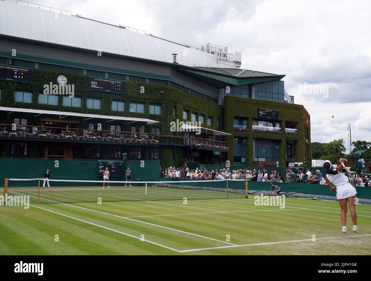 Mingge Xu in action in the Girls Singles during day seven of the 2022 ...