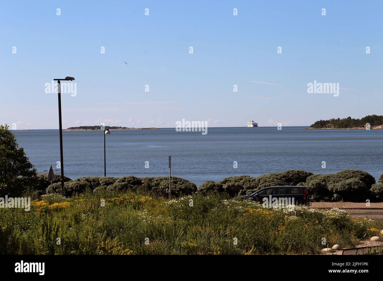 Eiranranta Helsinki, Finland., June 2019. Expensive and luxurious area ...