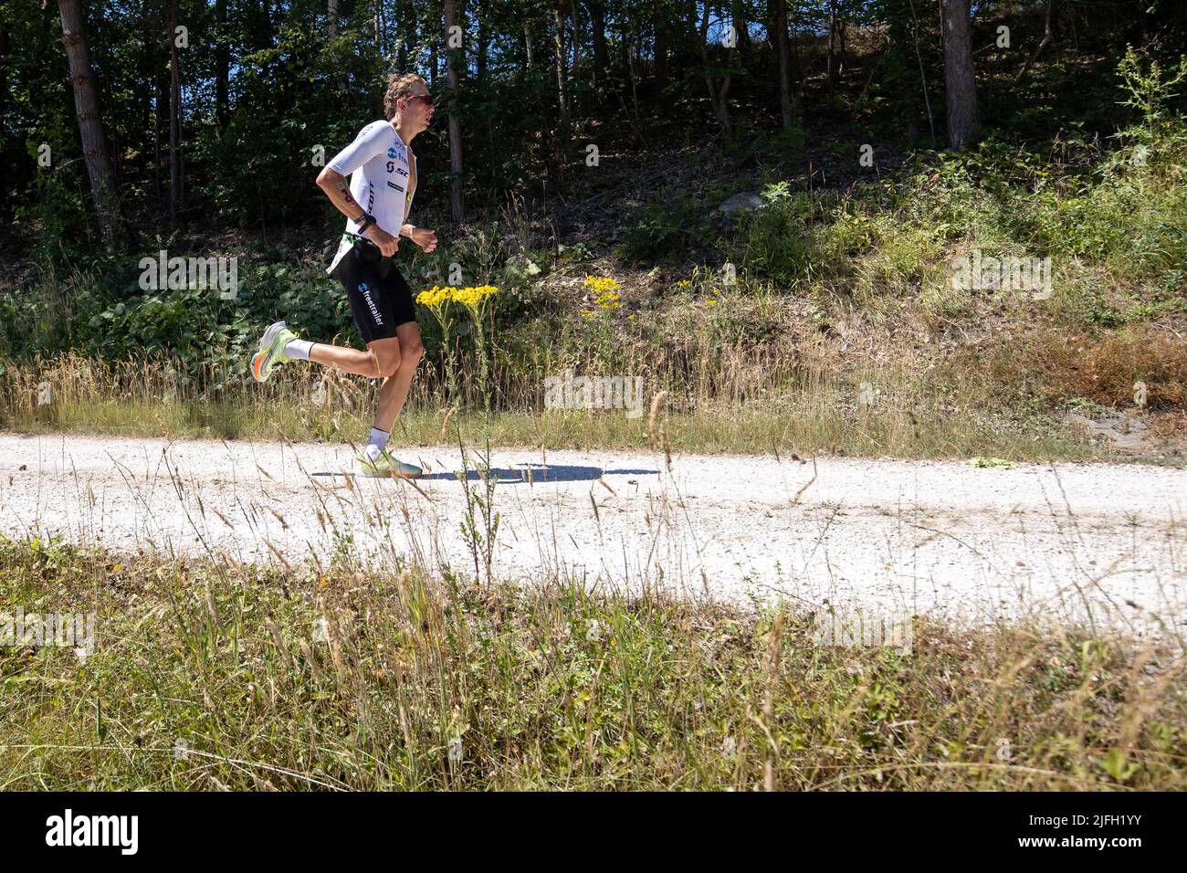 Roth, Germany. 03rd July, 2022. Danish triathlete Magnus Ditlev during ...