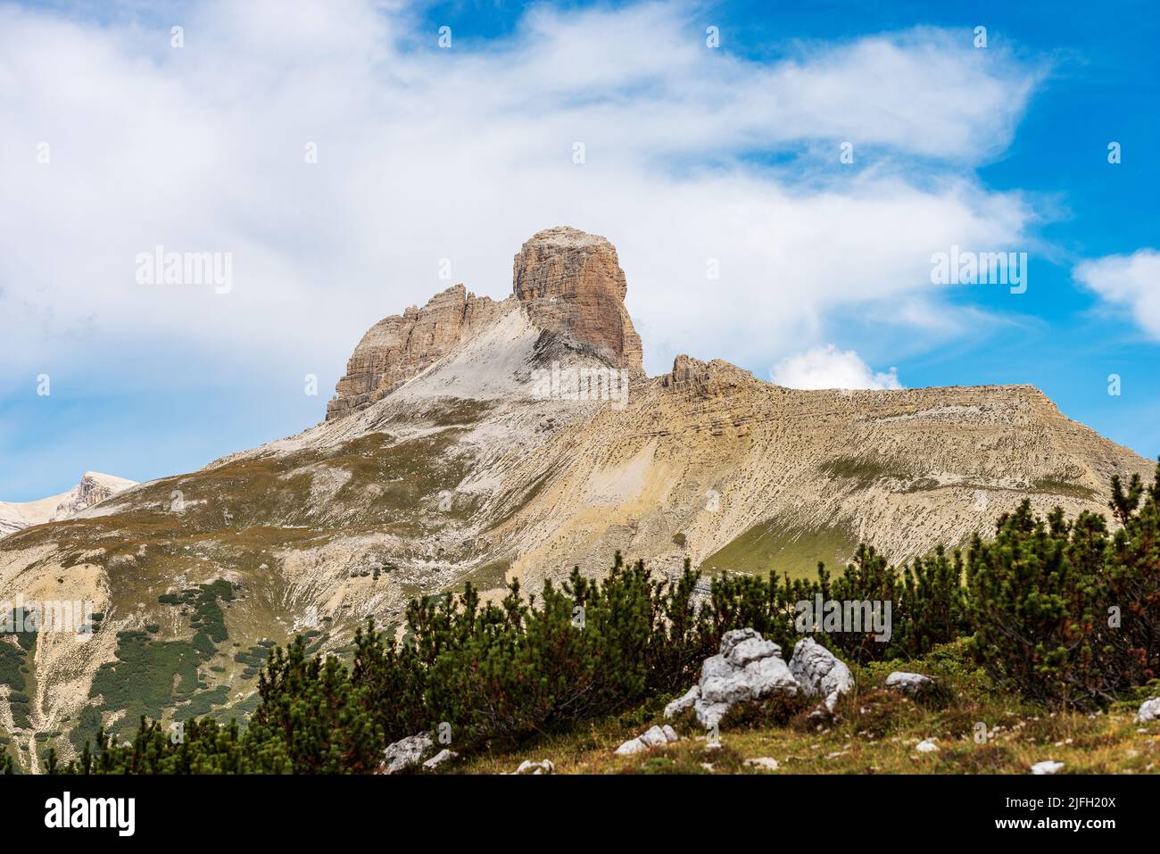 Sesto Dolomites Italy Alps. Peak of Torre dei Scarperi or ...
