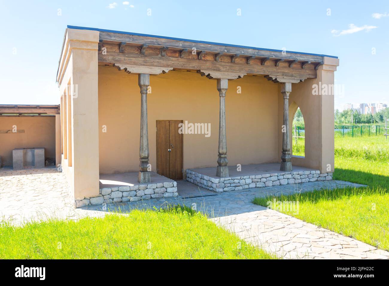 Samara, Russia - June 25, 2022: Ethnocultural complex "People's ...