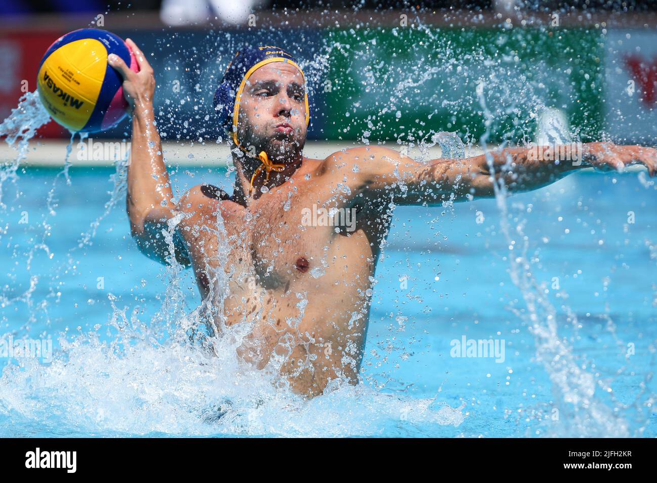 BUDAPEST, HUNGARY - JULY 3: Vlado Popadic of Montenegro during the FINA ...