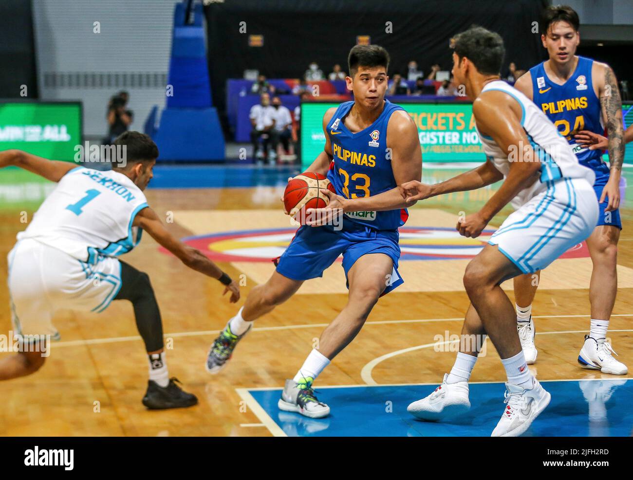 Pasay City, Philippines. 3rd July, 2022. Carl Vincent Tamayo (2nd L) of ...