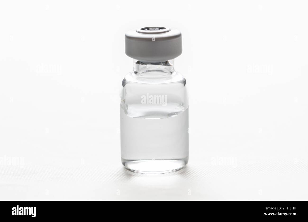 Medical vial for injection isolated cutout on white background ...