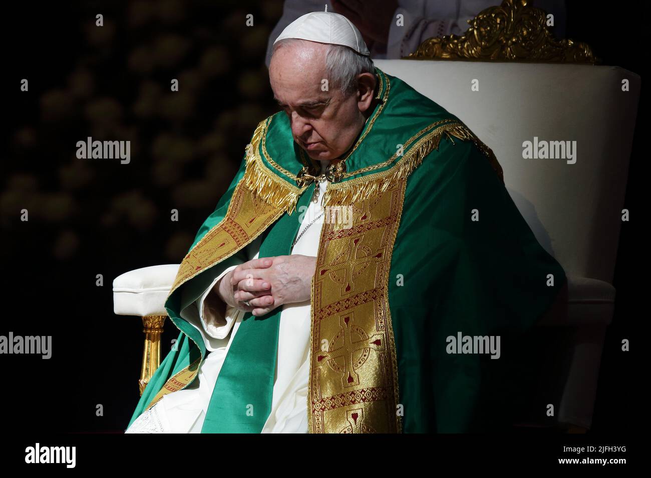 July 3 2022 Pope Francis Concelebrates With Cardinal Paul Richard Gallagher The Mass For The
