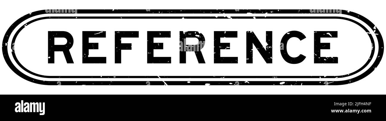 Grunge black reference word rubber seal stamp on white background Stock ...