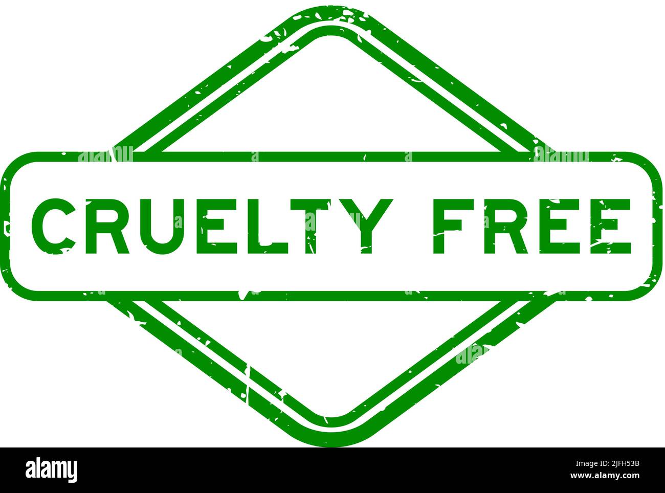 Grunge green cruelty free word rubber seal stamp on white background Stock Vector Image & Art ...