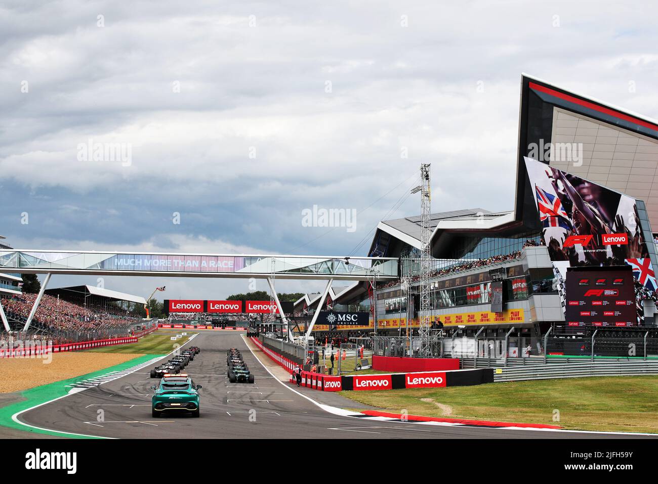 Silverstone, UK. 03rd July, 2022. The start of the race. British Grand ...