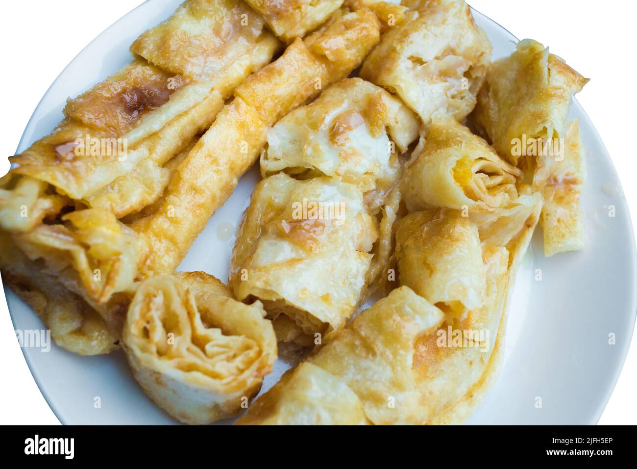 Die cut of Fried delicious Roti, focus selective Stock Photo - Alamy