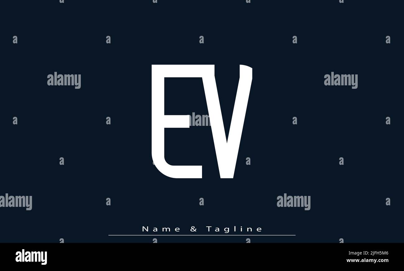 Alphabet ev Stock Vector Images - Alamy