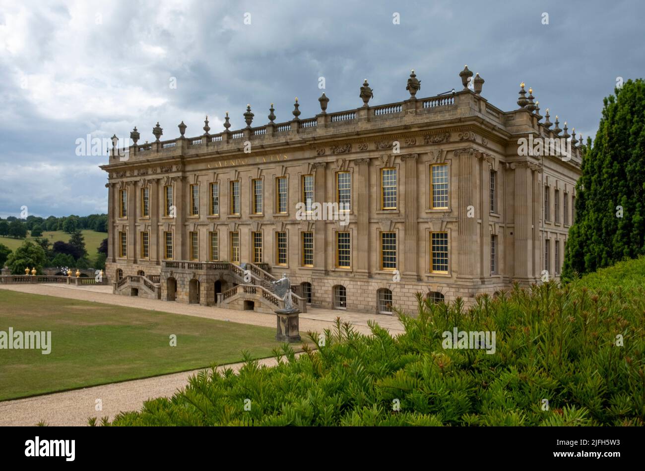 Chatsworth House, Derbyshire England. Seat of the Duke and Duchess of ...