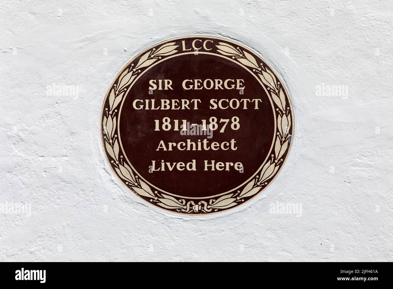 London, UK - May 19th 2022: A plaque in the Hampstead area of London ...