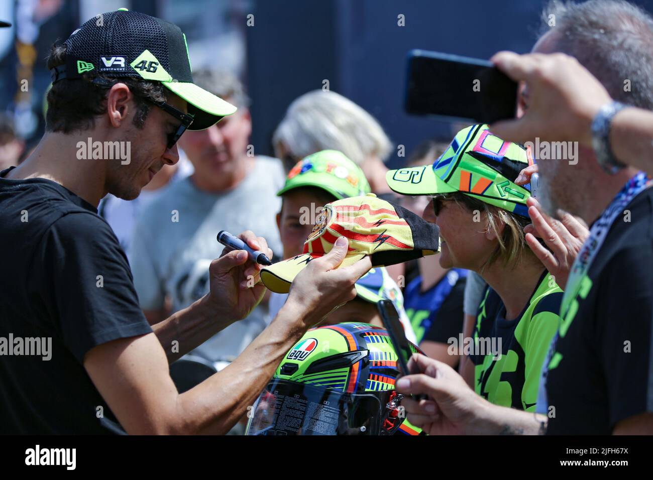 Valentino Rossi , Autograph section Stock Photo - Alamy