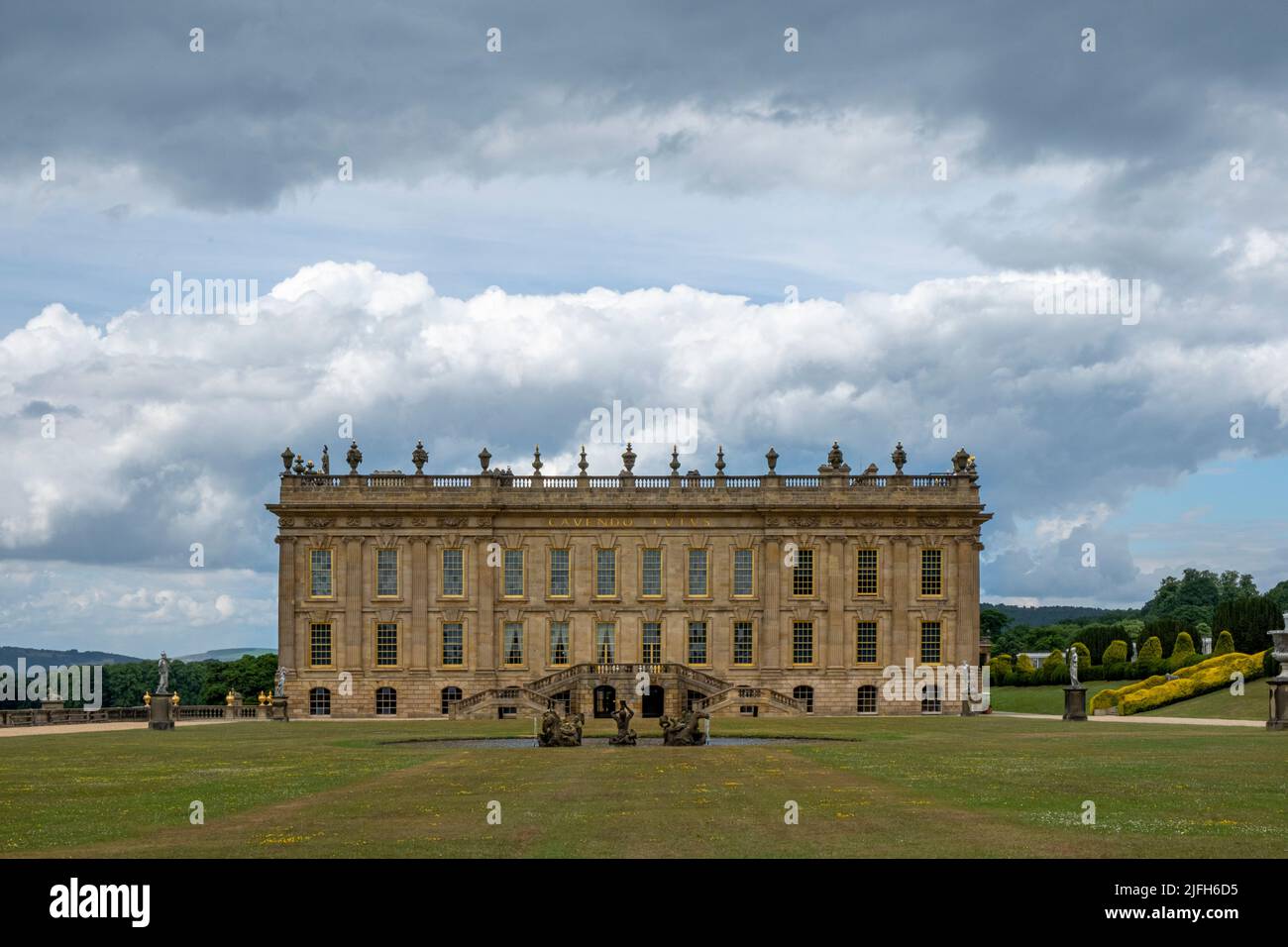 Chatsworth House, Derbyshire England. Seat of the Duke and Duchess of ...