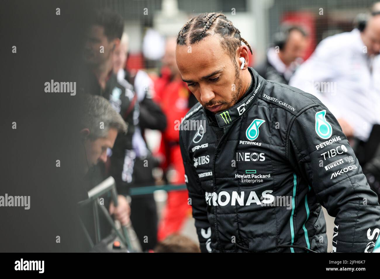 HAMILTON Lewis (gbr), Mercedes AMG F1 Team W13, portrait during the ...