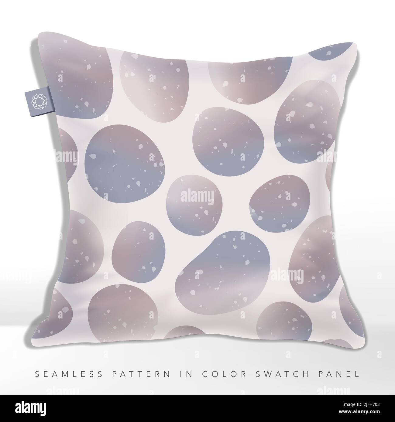 Vector Blurred Watercolor Effect Pebble Seamless Print or Fabric ...