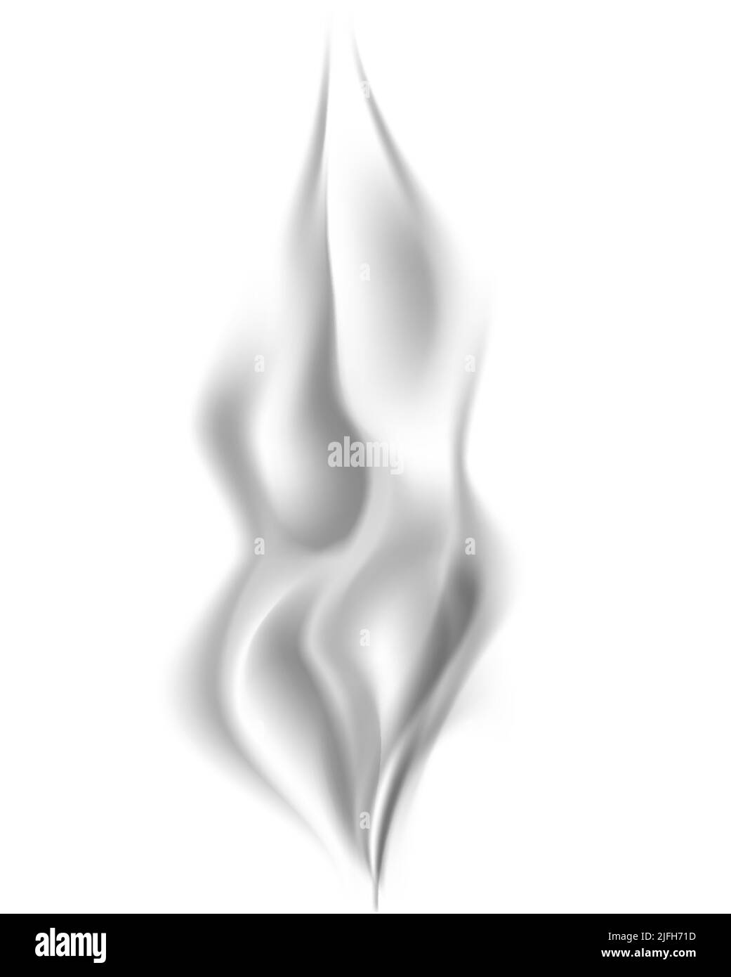 Smoke effect. Realistic burning gas smooth flow Stock Vector Image ...