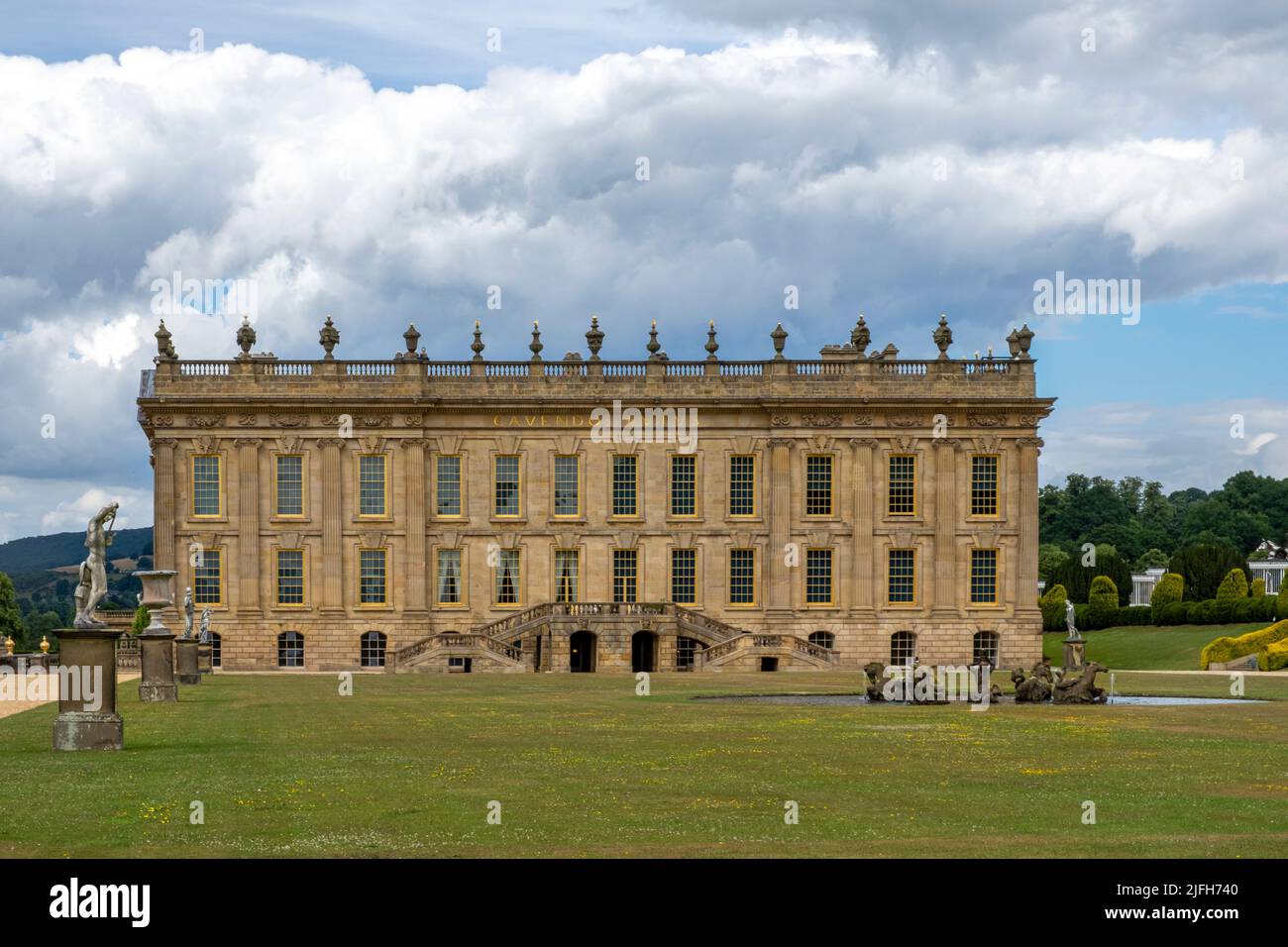 Chatsworth House, Derbyshire England. Seat of the Duke and Duchess of ...