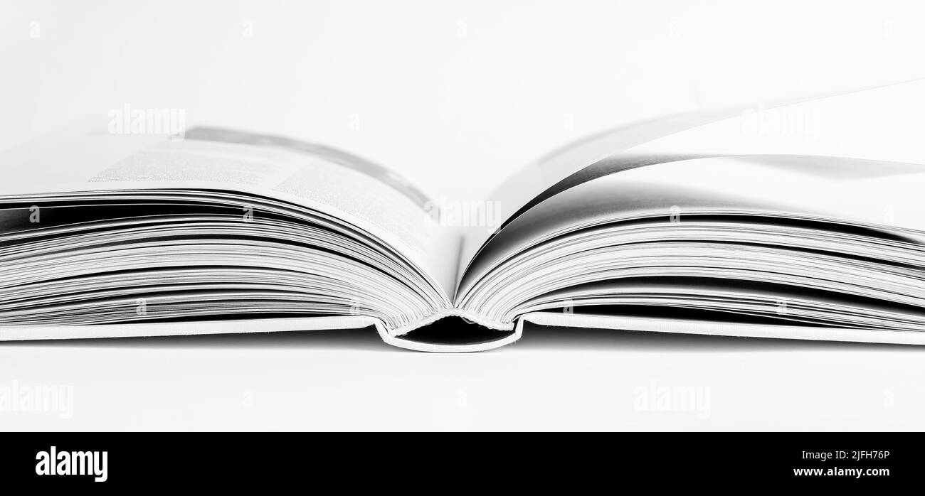 Open paper book with pages close up. High quality photo Stock Photo - Alamy