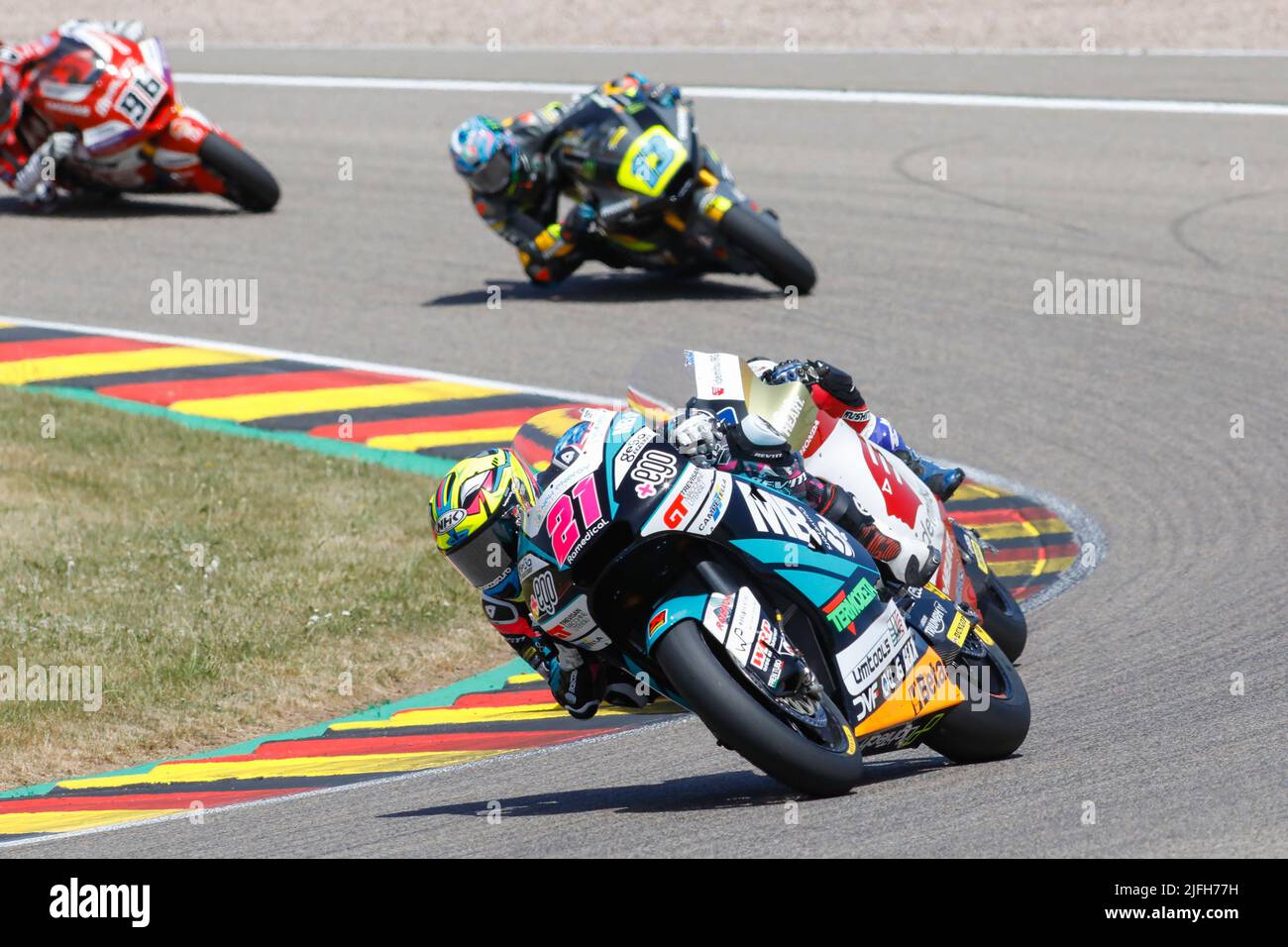 Hohenstein Ernstthal, Germany. June 19th 2022. Moto2 race during Liqui ...