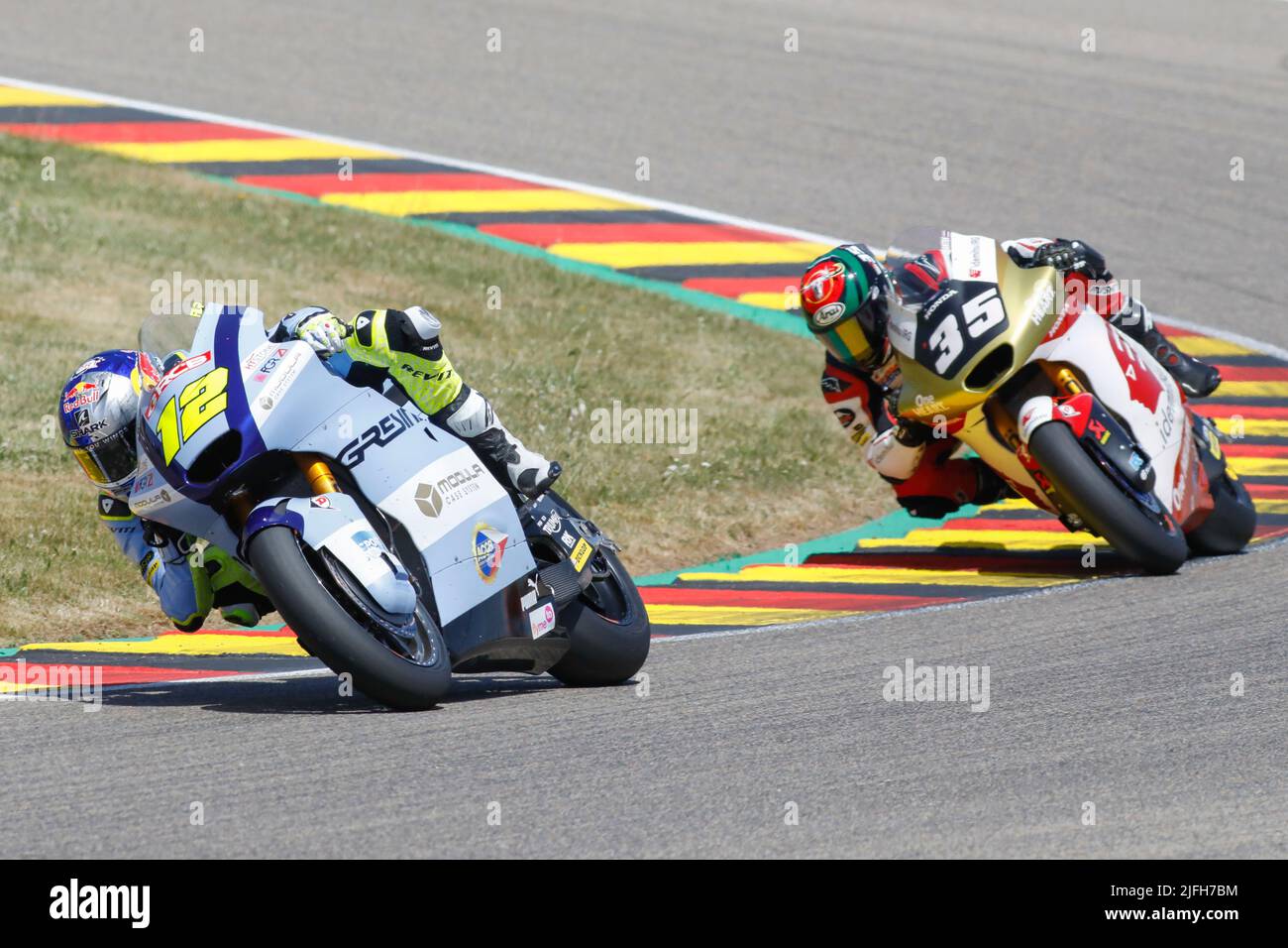 Hohenstein Ernstthal, Germany. June 19th 2022. Moto2 race during Liqui ...