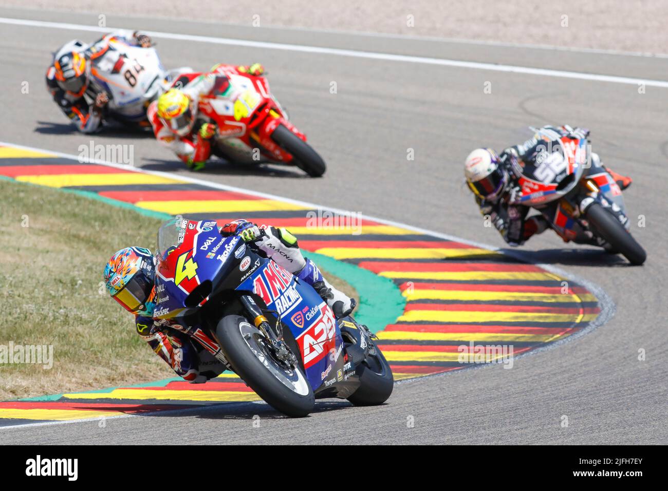 Hohenstein Ernstthal, Germany. June 19th 2022. Moto2 race during Liqui ...