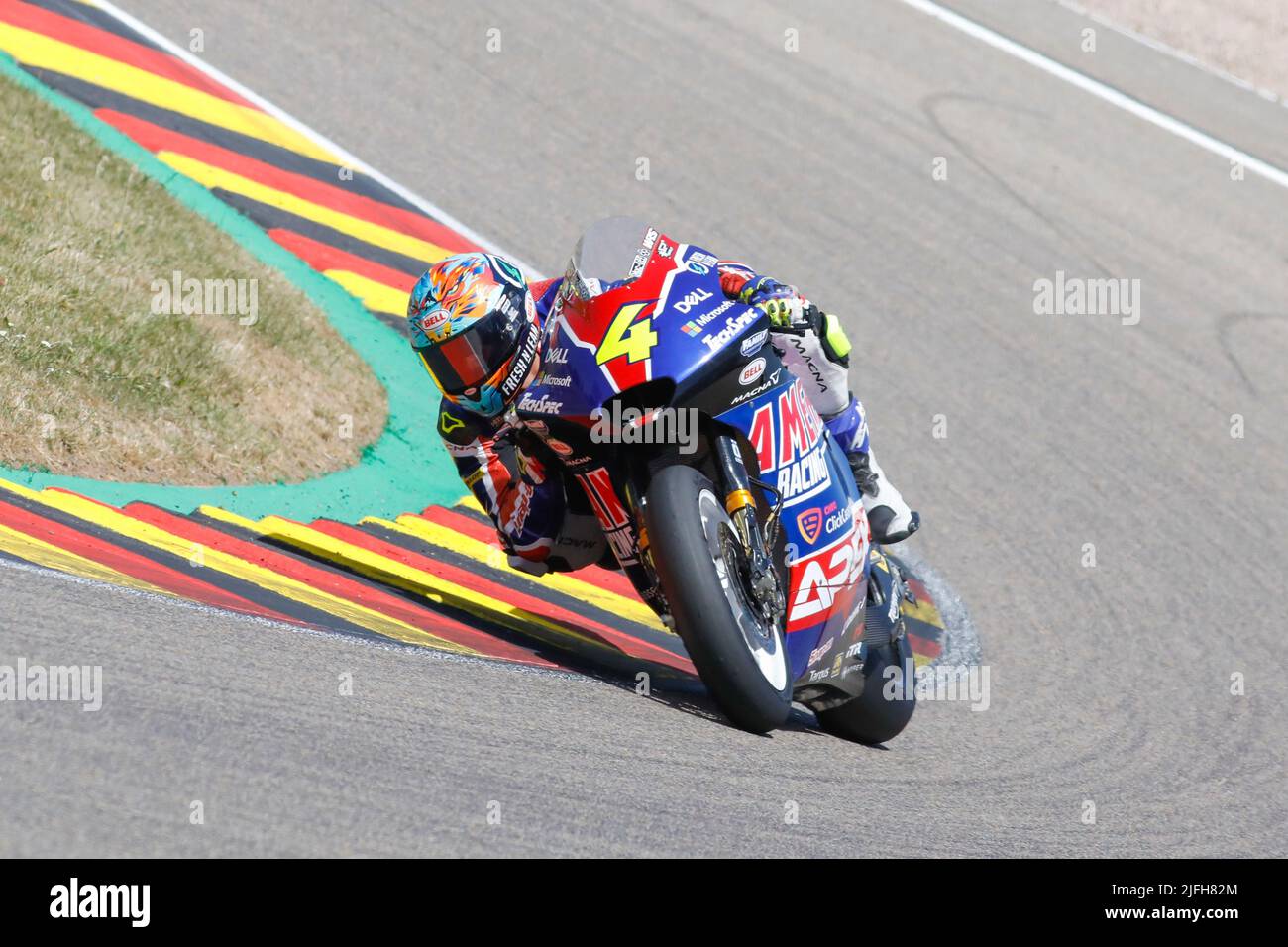 Hohenstein Ernstthal, Germany. June 19th 2022. Moto2 race during Liqui ...