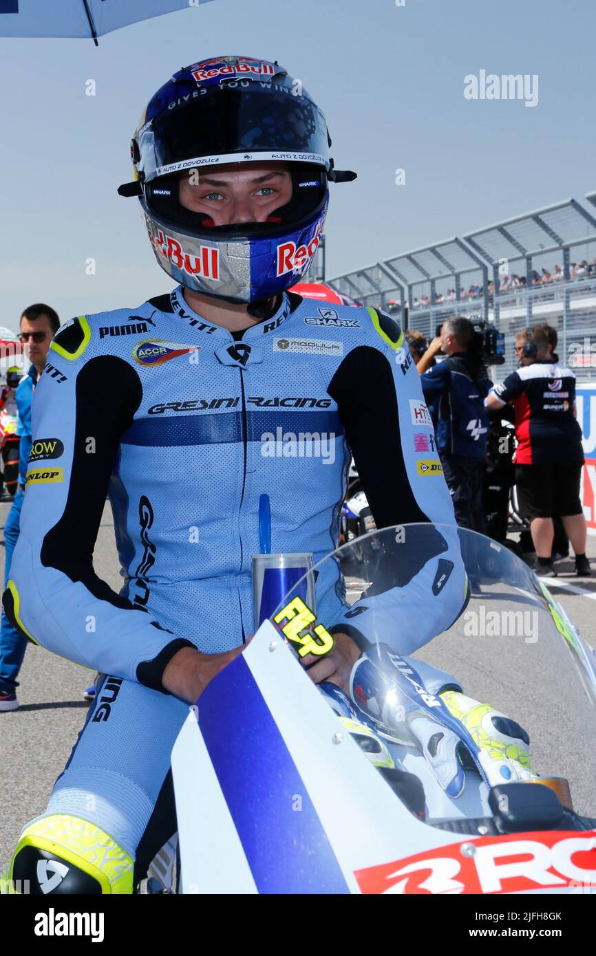 Hohenstein Ernstthal, Germany. June 19th 2022. Moto2 race during Liqui ...