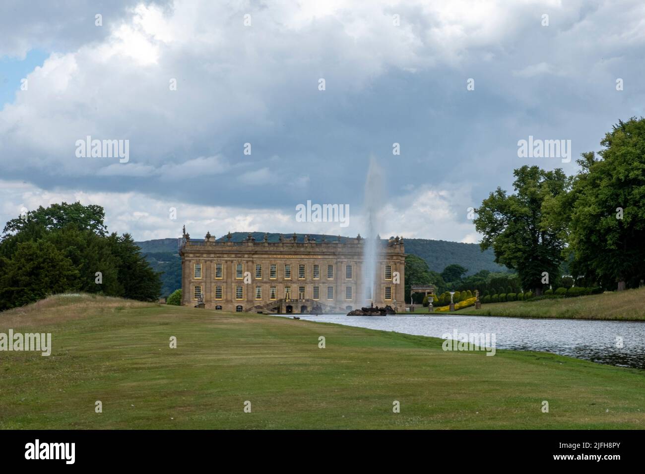 Chatsworth House, Derbyshire England. Seat of the Duke and Duchess of ...