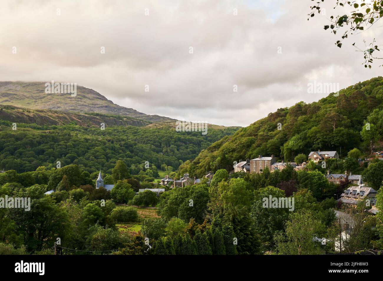Welsh village green hi-res stock photography and images - Alamy