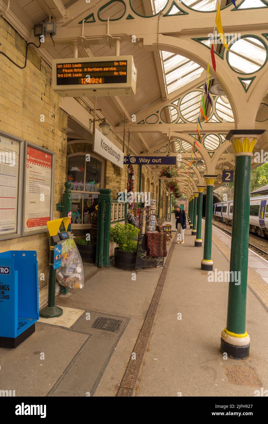 Knaresborough Rail Station on the York to Harrogate line Stock Photo ...