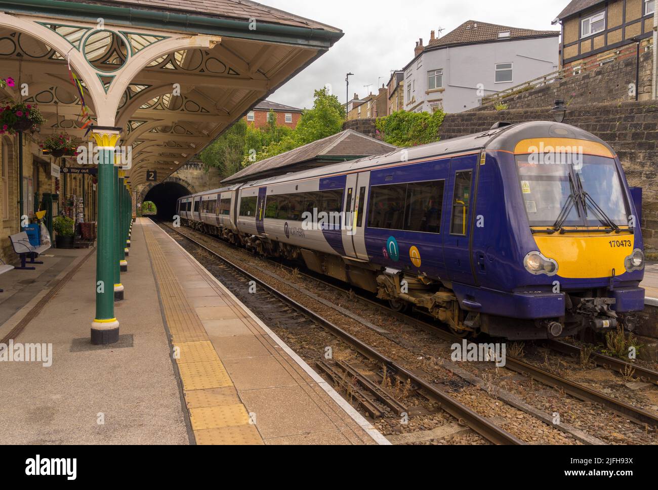 Knaresborough Rail Station on the York to Harrogate line Stock Photo ...