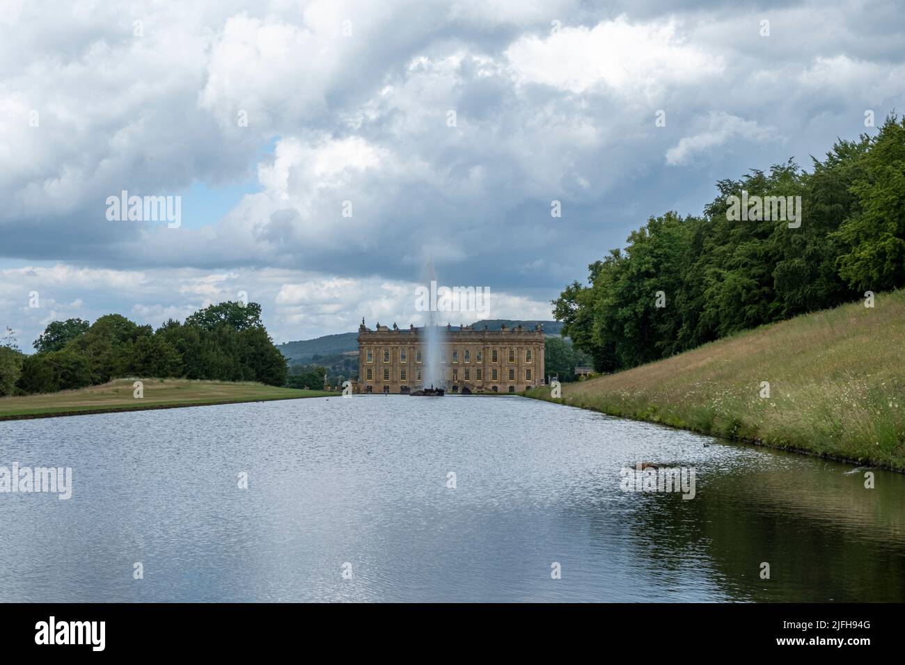 Chatsworth House, Derbyshire England. Seat of the Duke and Duchess of ...