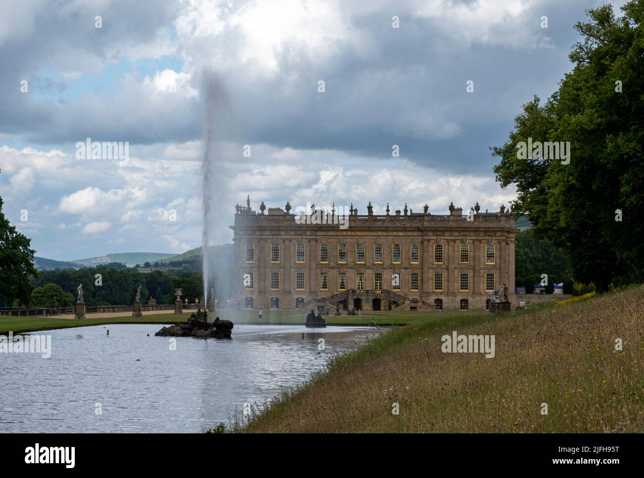Chatsworth House, Derbyshire England. Seat of the Duke and Duchess of ...