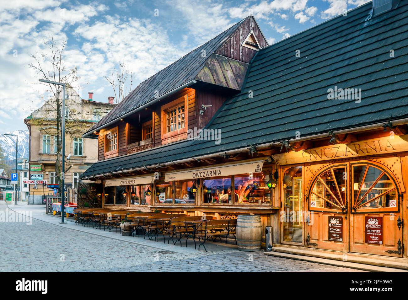 Traditional wooden restaurant in Zakopane, Poland Stock Photo - Alamy