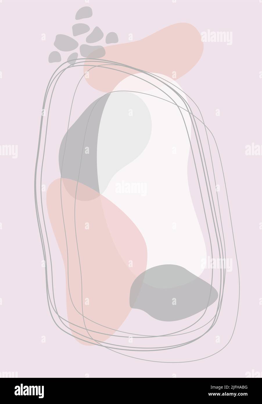 Geometric shapes, with soft shapes. Contrasting colors, graphic design ...