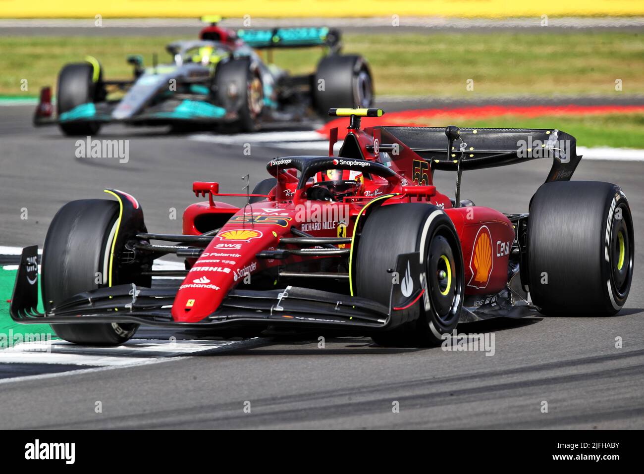 Silverstone, UK. 03rd July, 2022. Carlos Sainz Jr (ESP) Ferrari F1-75 ...